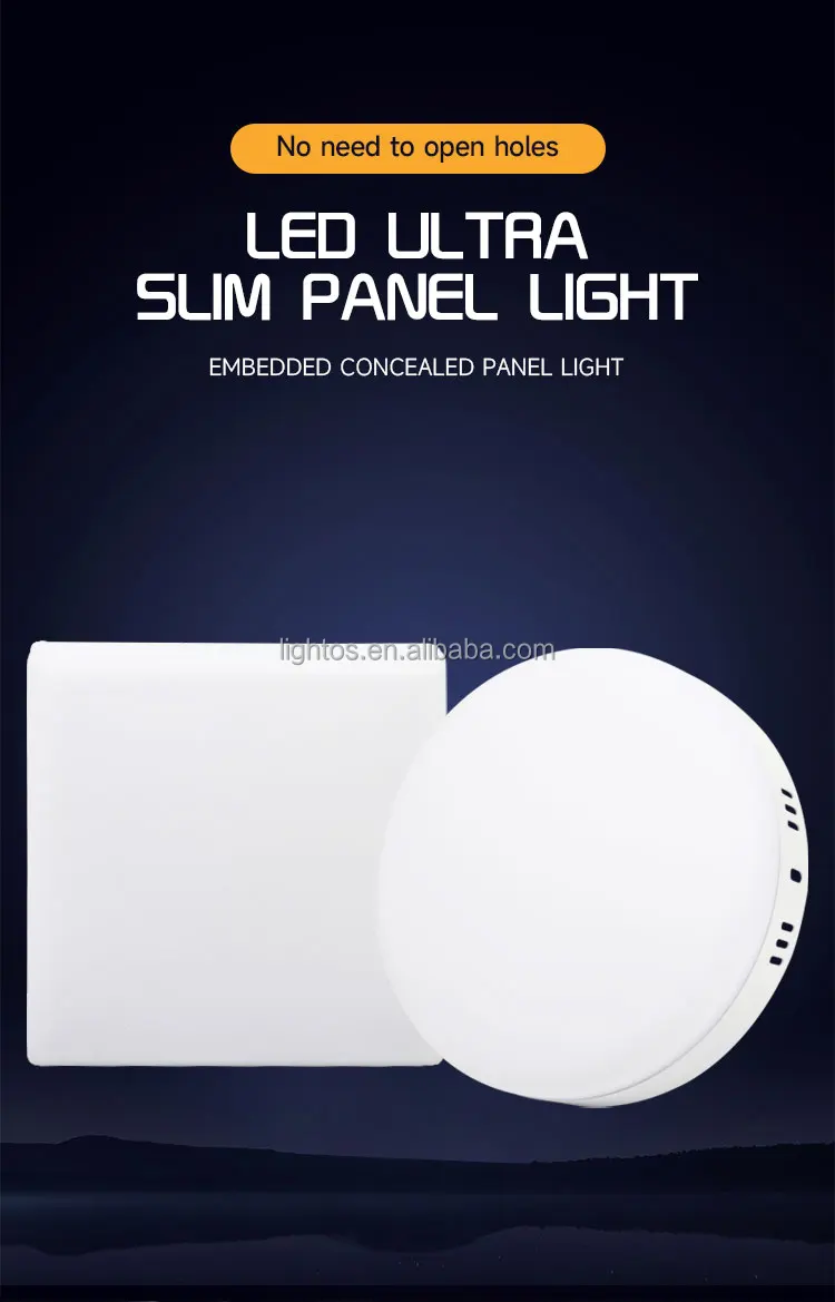 Cutout Hole Size Adjustable Backlight Ceiling Light Round Recessed ...