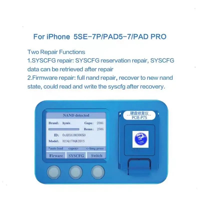 JC P7S BGA70 NAND Programmer - Reliable Nand Repair Tool
