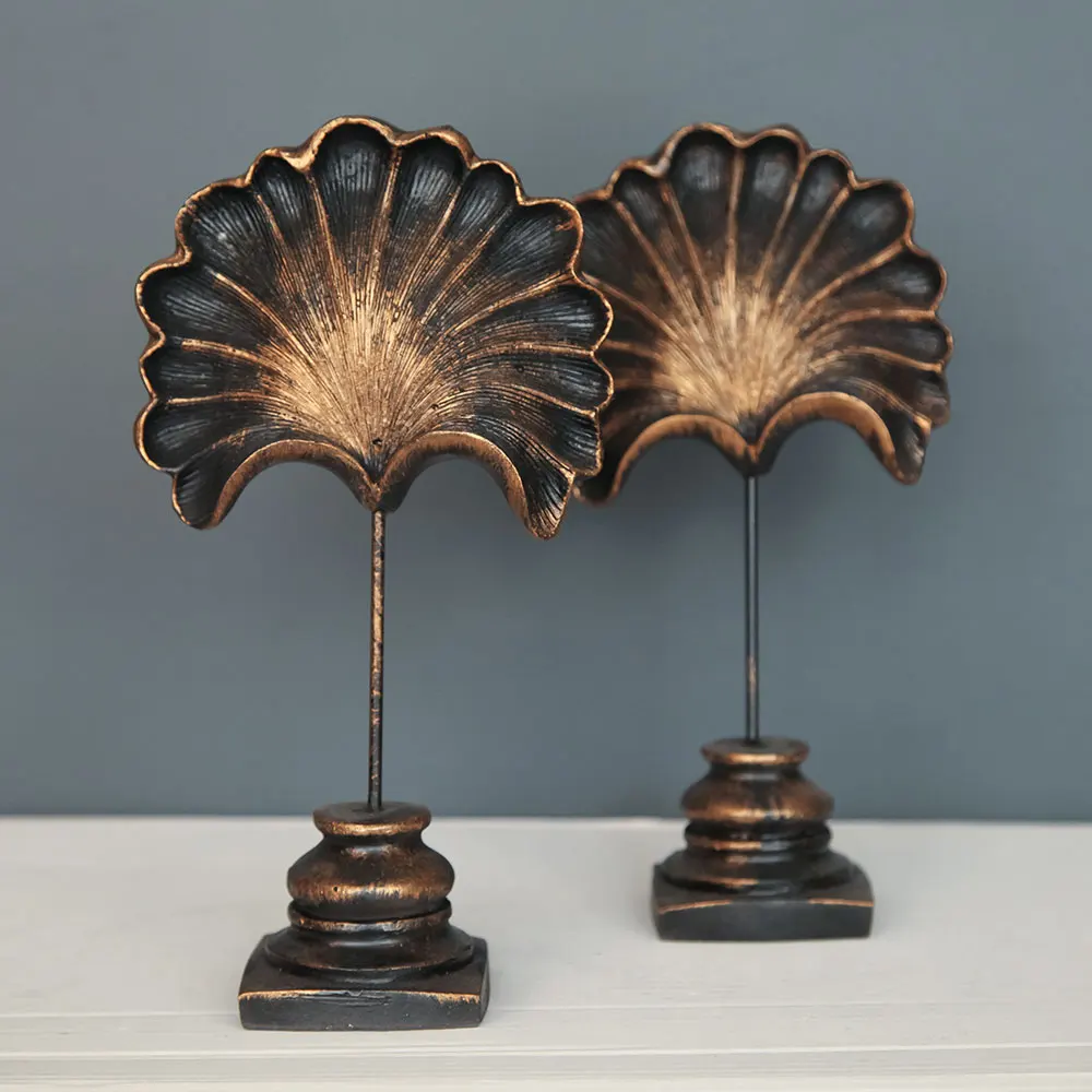 Double Sea Shell Objects Decorative Desktop Polyester Trinket Best Home ...