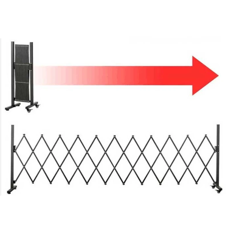 Expandable Outdoor Double Folding Gate Accordion Security Fence Gate ...