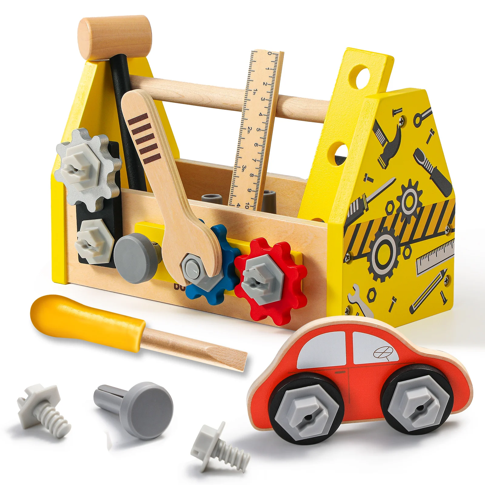 Wooden Tool Box Pretend Play Role Playing Toys Educational Toys ...