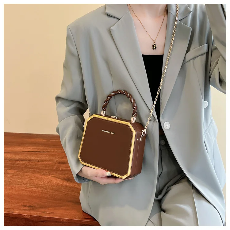 Women New Small Cross Bags Foreign Style Casual Simple Handbag Box ...