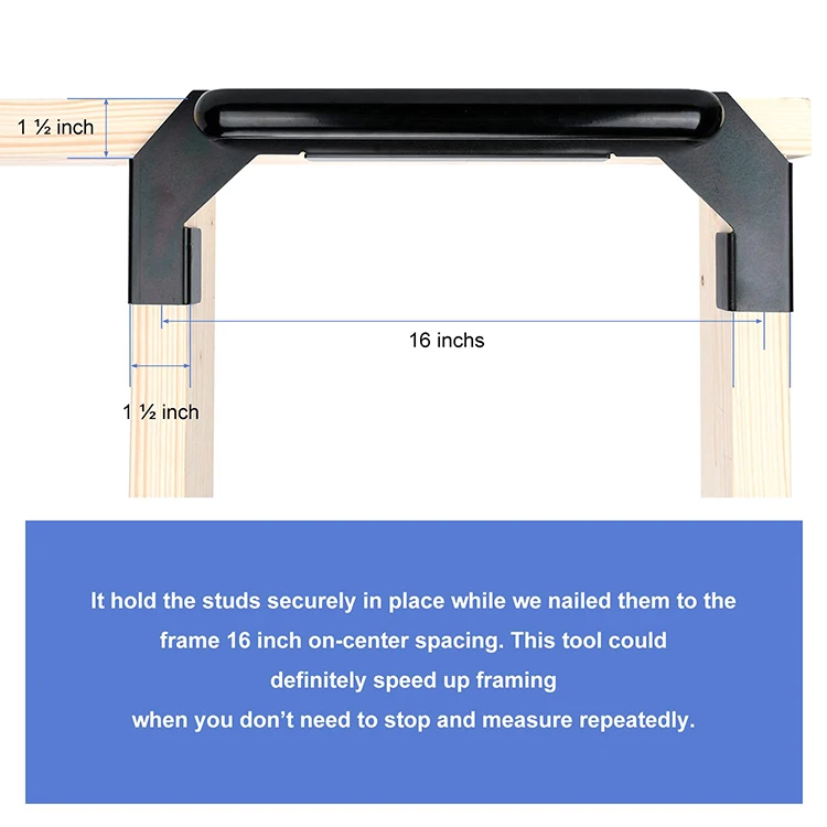 16 Inch on-Center Stud Layout Tool - Precision Wall Framing