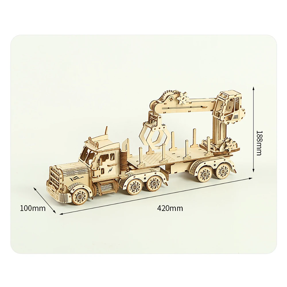 Truck Crane Puzzle - Creative 3D Wood Craft Hobbies Toy