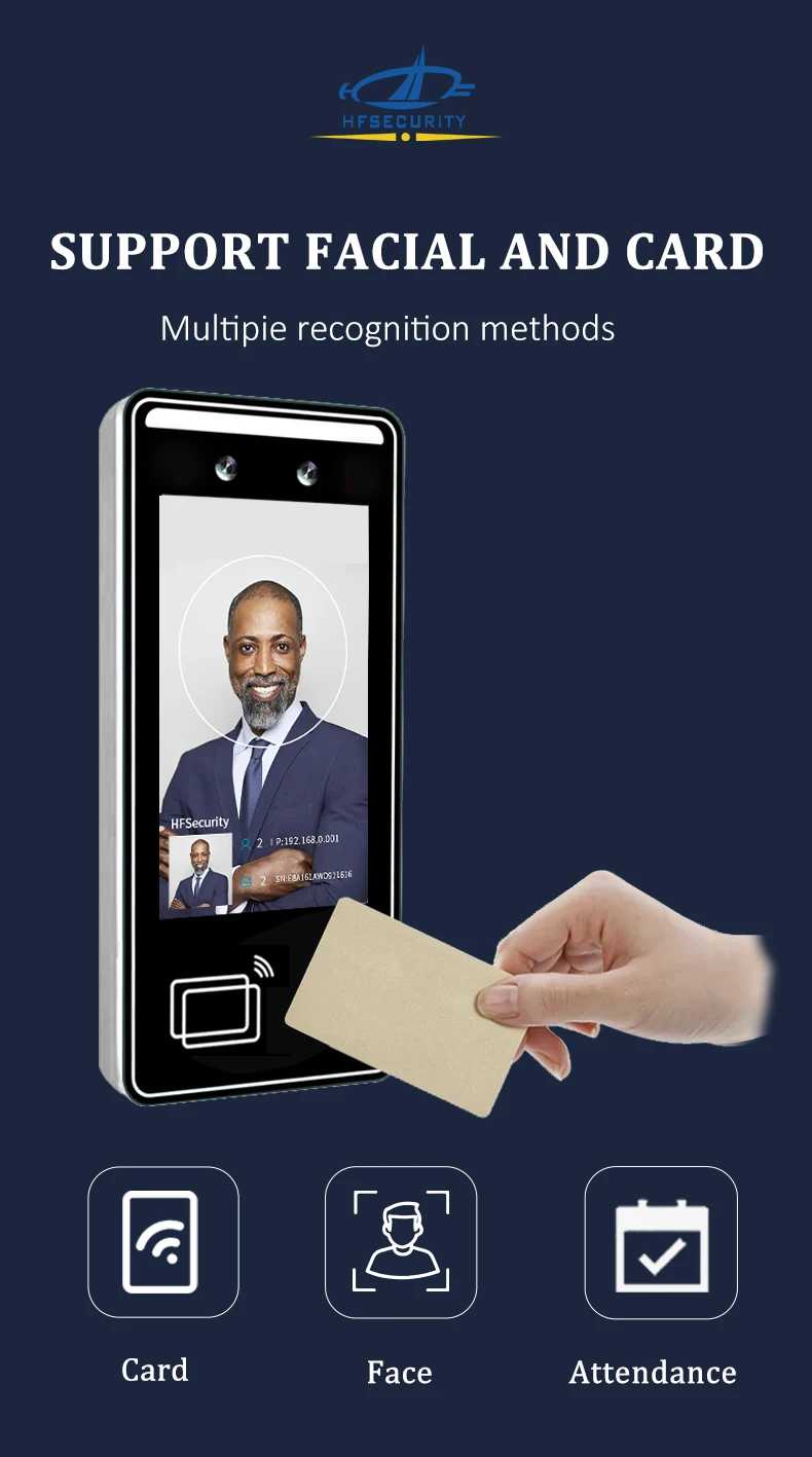 Hfsecurity Fr05l Ic Card Access Control System Biometric Face Recognition Camera Time Attendance