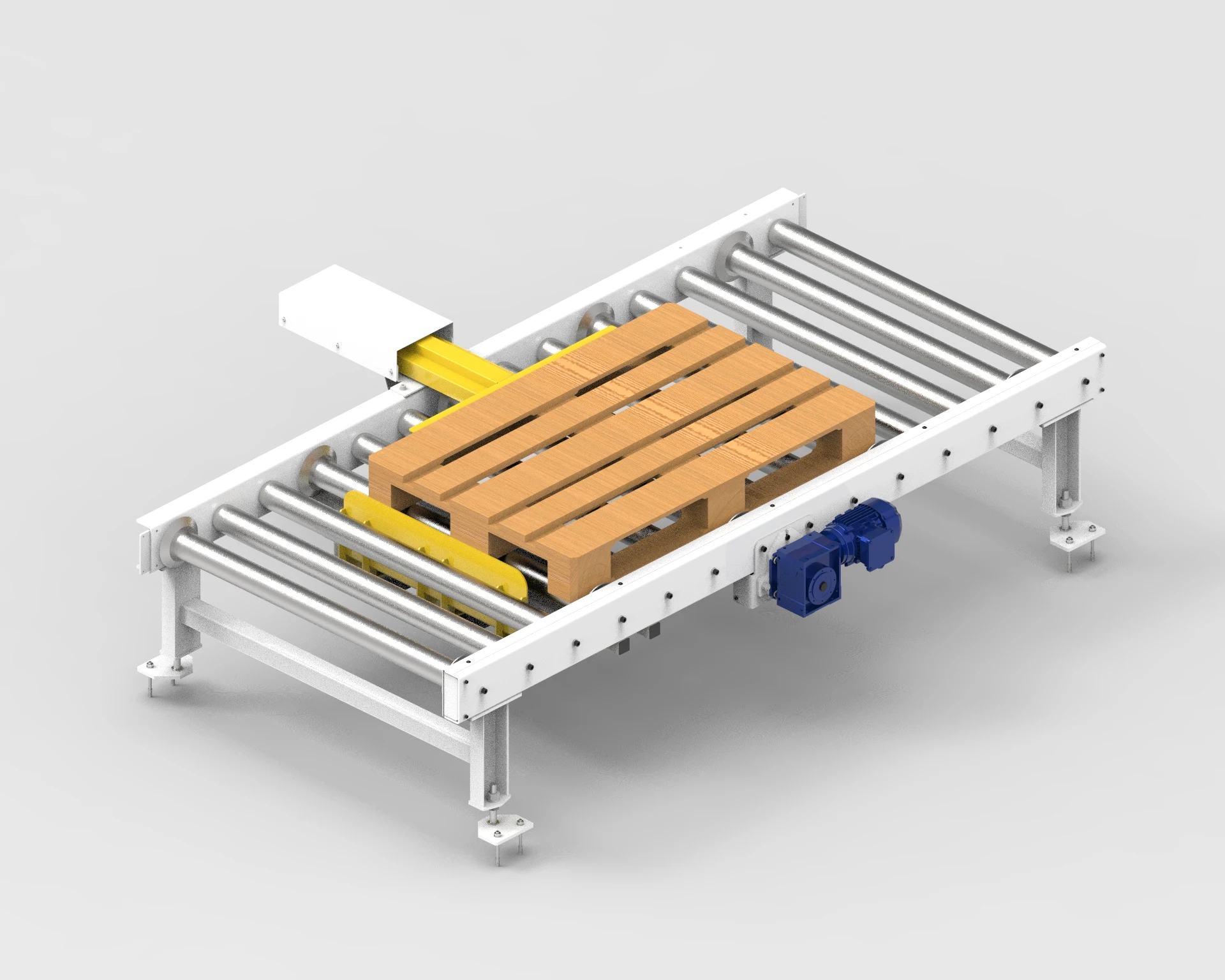 Roller Conveyors 1.5m For Transporting Euro 1200 X 800 And Industrial ...