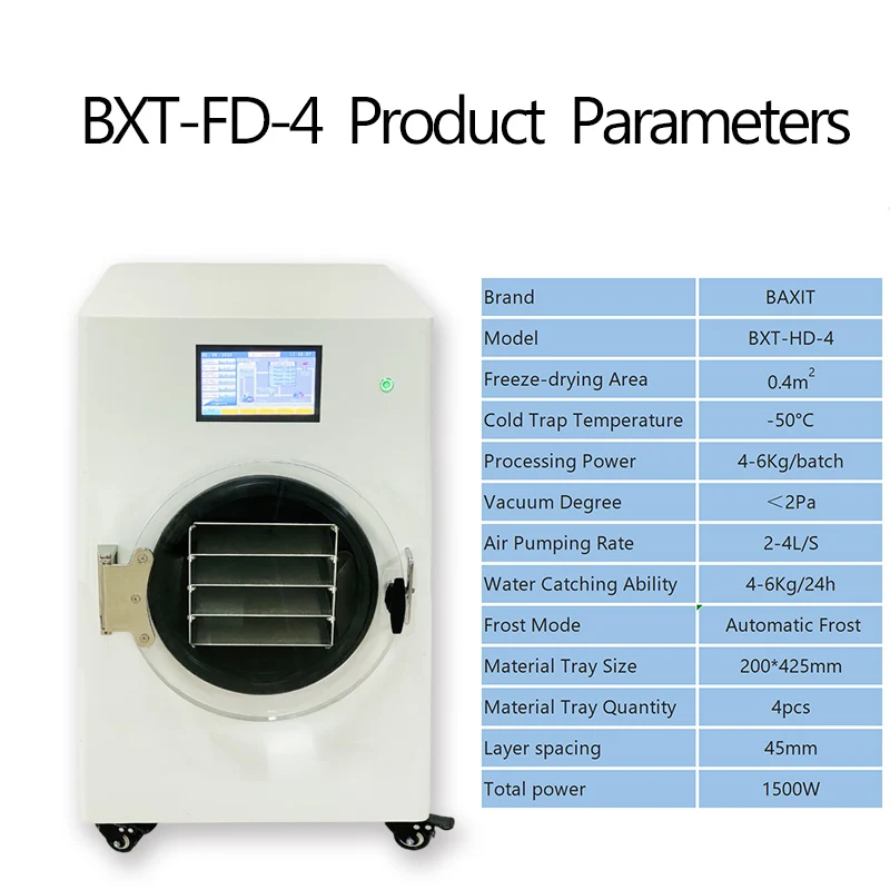 BAXIT MIni Freeze Dryer Commercial Food Beef Dryer Dried Meat Dry Fruit Industry Jerky Dehydrate ...