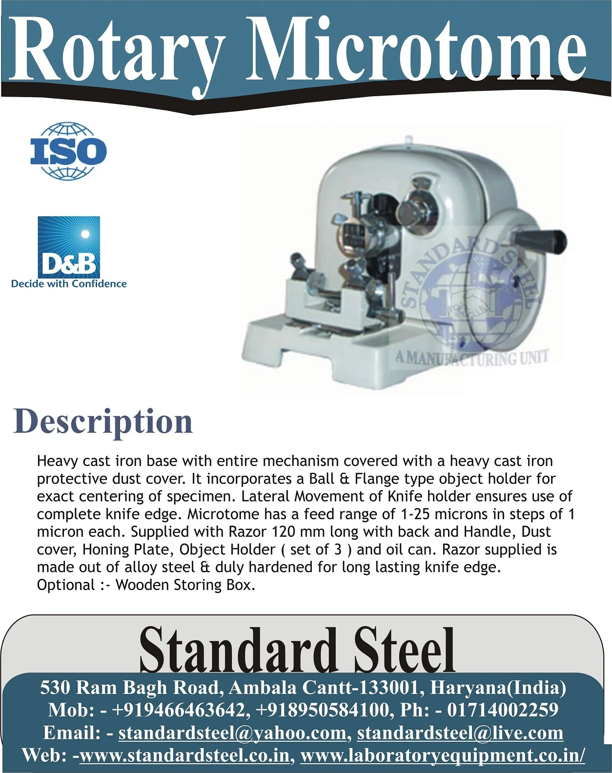 Spencer Rotary Microtome - Precision Histology Processing