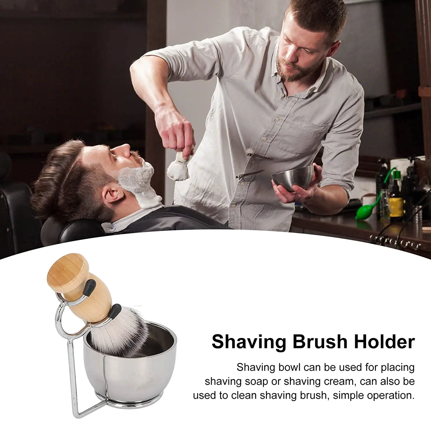 Men's Shaving Mug and Brush Set Design Shaving Brush Knots Shaving Set ...