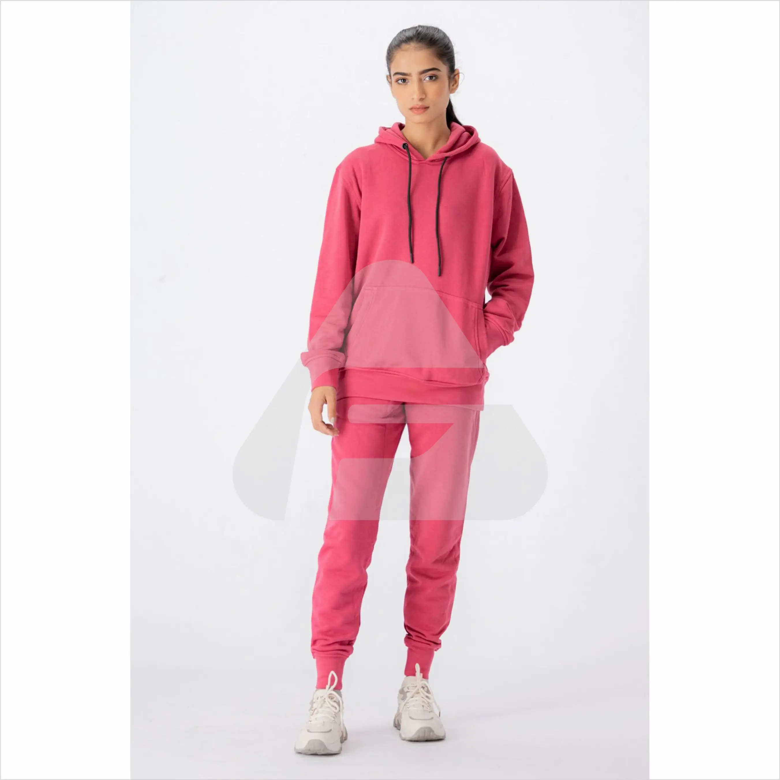 Custom Logo Ladies Jogger 2 Piece Fitness Clothing Sweat Track Suits ...