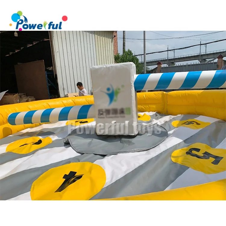 Outdoor Adult Carnival Games Wipeout Inflatable Meltdown Wipeout ...