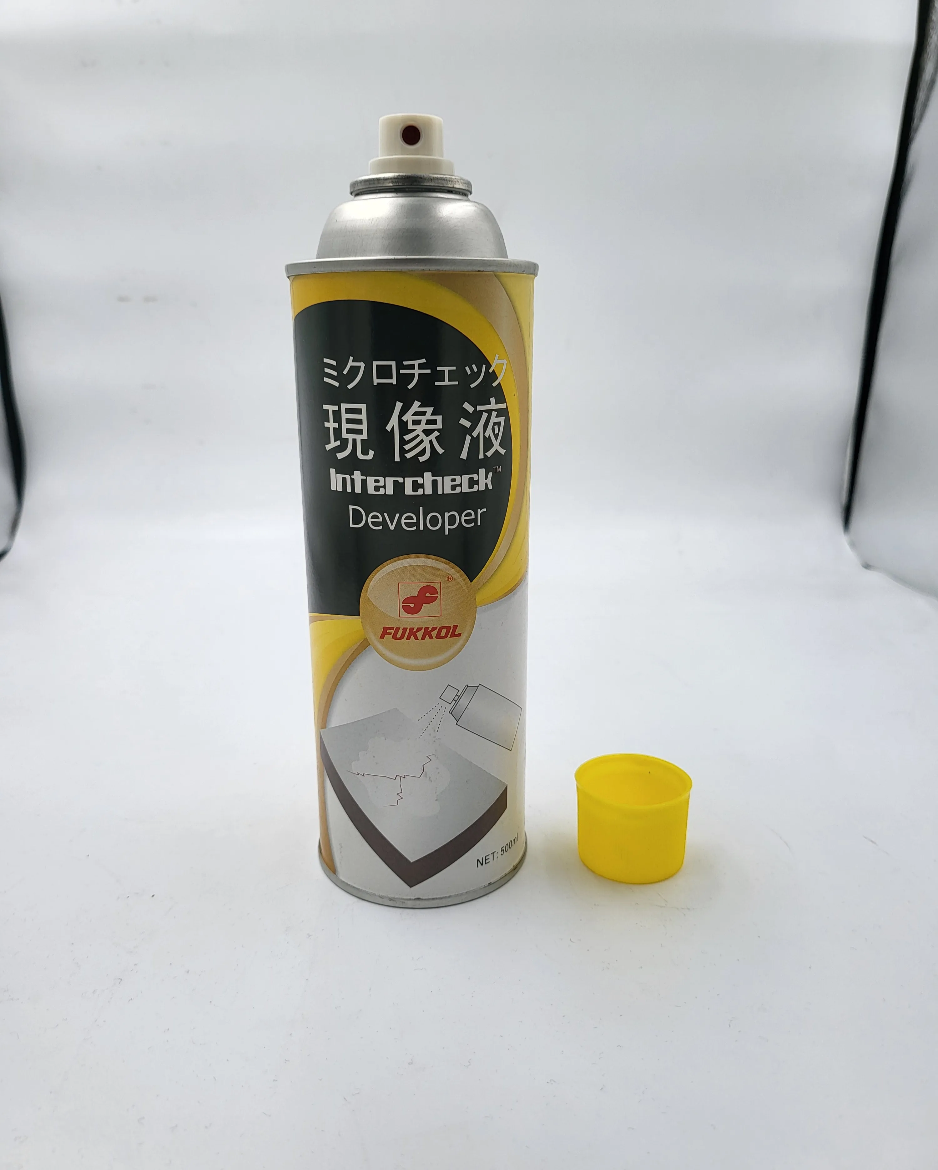 Fukkol Ndt Dye Penetrant Check Spray Flaw & Crack Detector 3 Part Kit ...