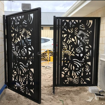 Custom Outdoor Decorative Aluminum Screens Exterior Steel Laser Cut ...