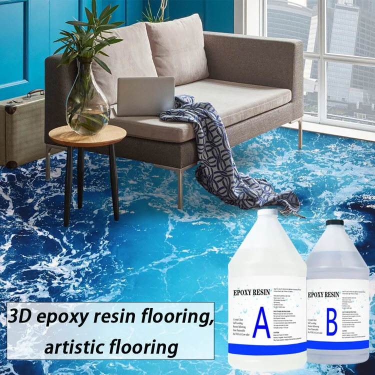 High Quality Crystal Clear Epoxy Resin for 3D Floor Coating