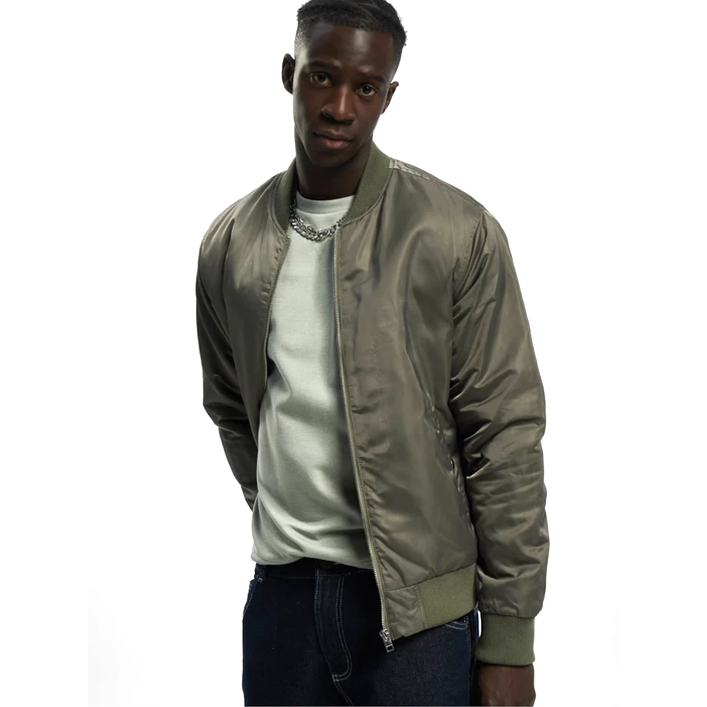 Bomber Jacket Men's Bomber Jacket Varsity Quilted Slim Fit Lightweight ...