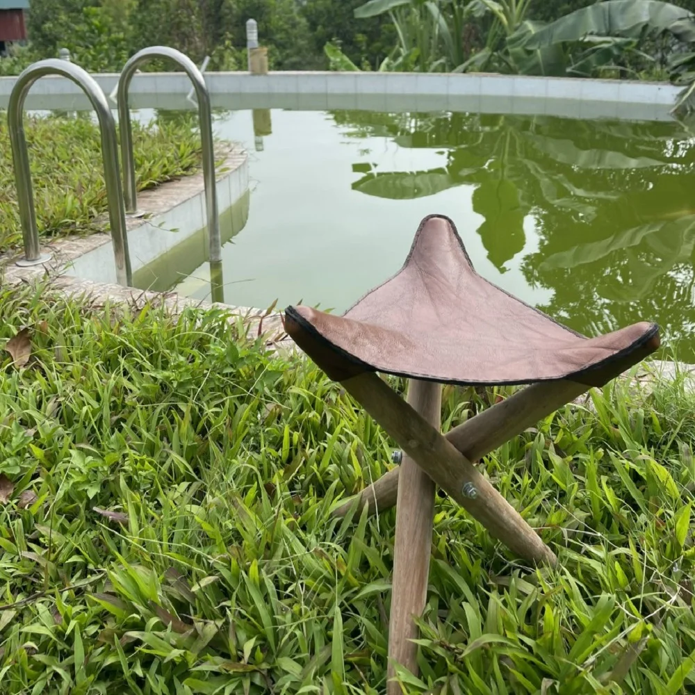 Wholesale Cheap Wooden Outdoor Camping Triangle Folding Chair Portable ...