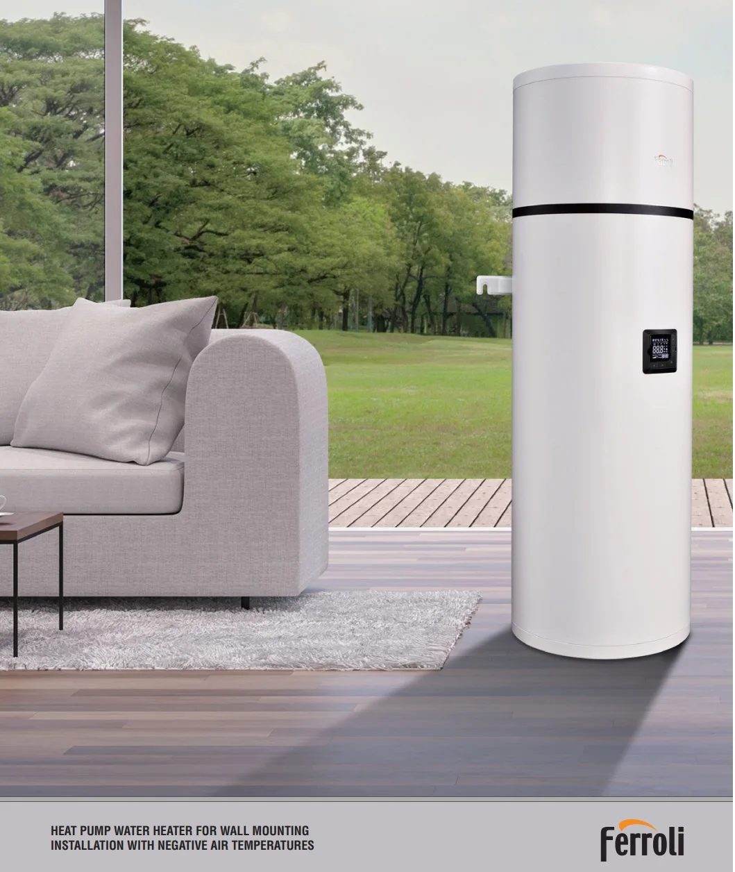 Ferroli R134A Domestic Monoblock Air Heat Pump 90L/120L/150L/170L/200L ...