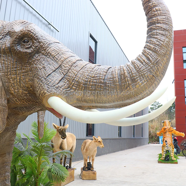 Zoo Park Realistic Life Size Animatronic Animal Elephant