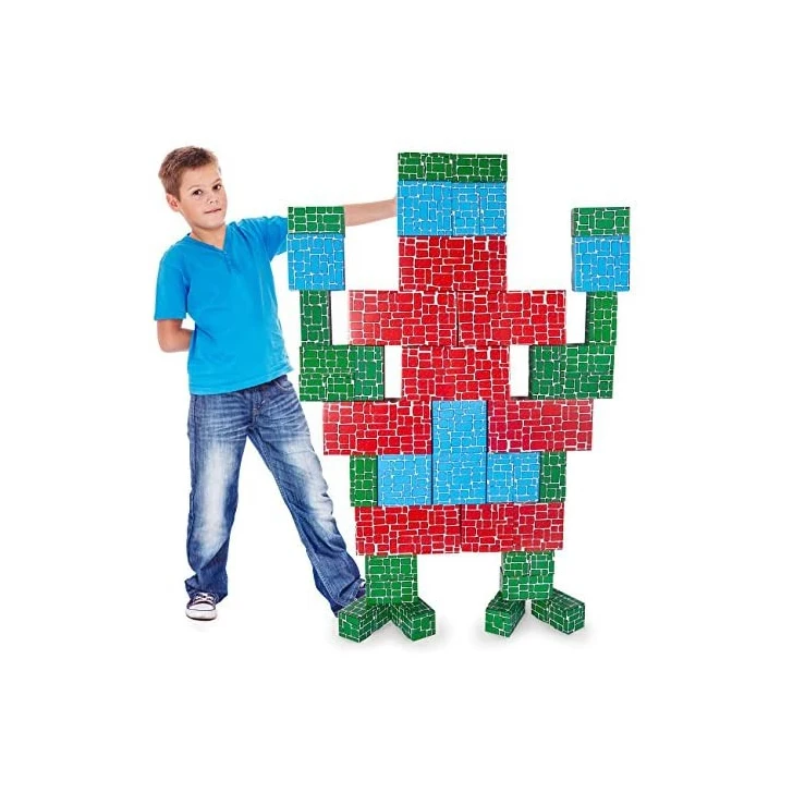 Custom Children Diy Geometry Stacked Building Blocks Puzzle Educational ...