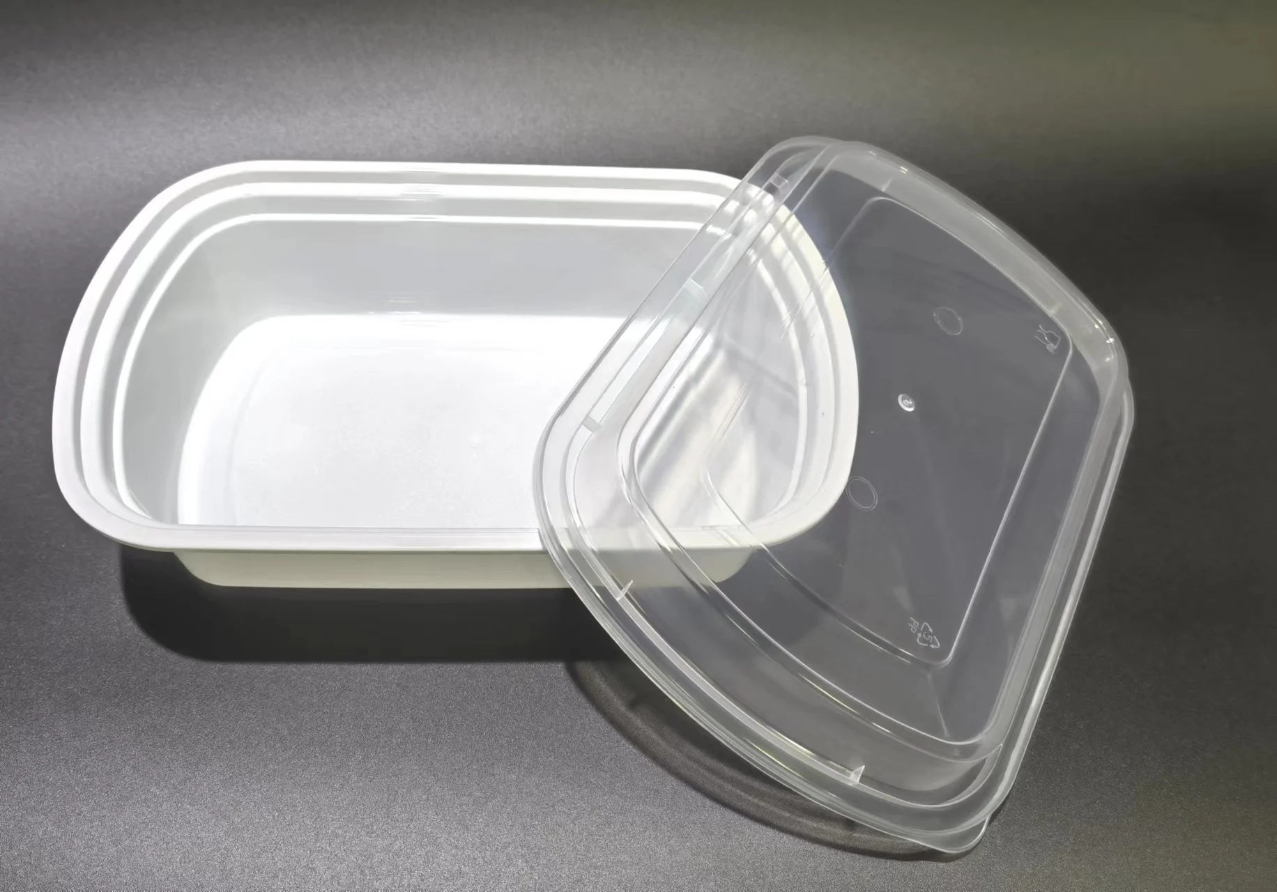 Microwavable Disposable Plastic Container Packing Use PP Rectangular ...