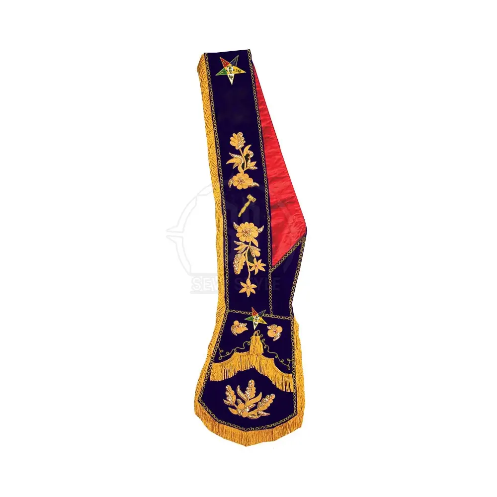 Custom Made Masonic Sashes Hand Embroidered On Sashes Of Fabric ...