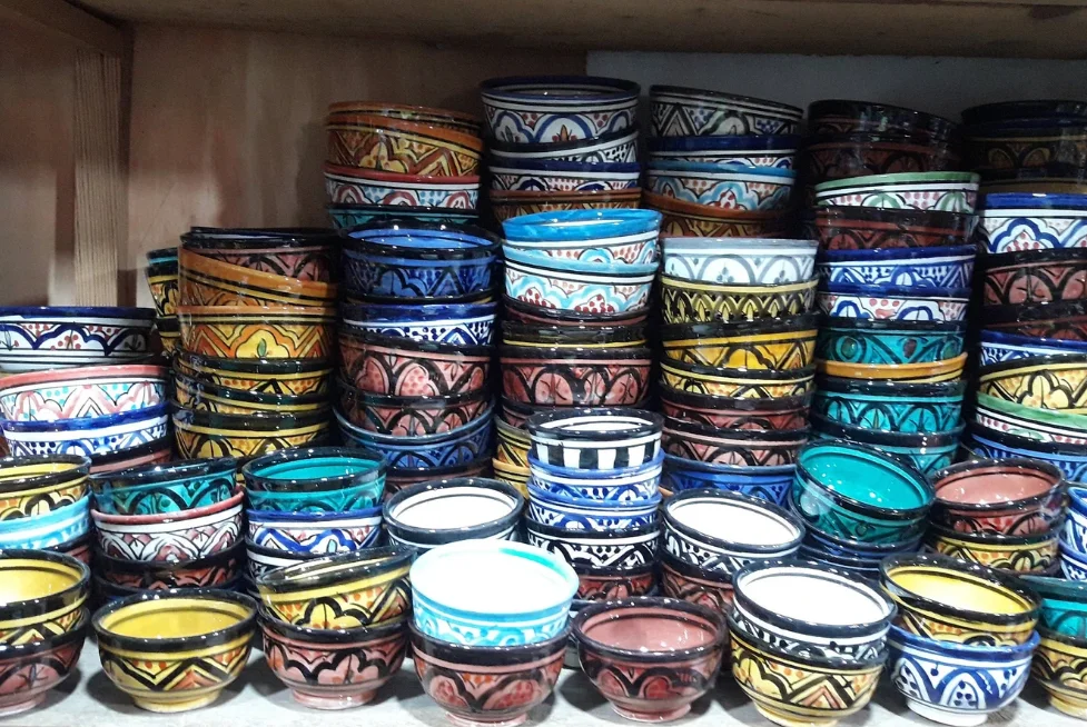 Eco-friendly Moroccan Ceramic Bowls - Handmade & Colored