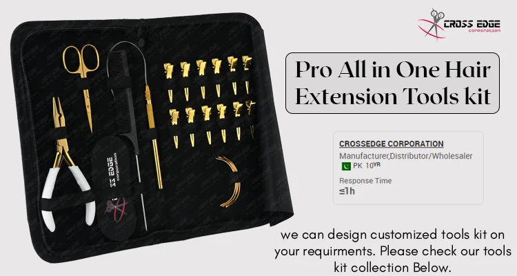 Styling Tools Hair Extensions Tool Kits Applicator Plier 12pcs Hair ...