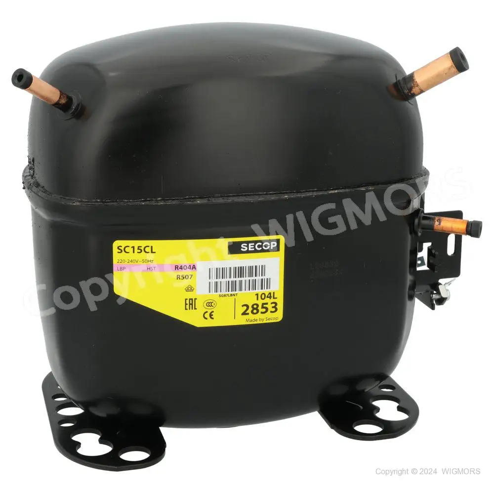 Secop Compressor Sc15cl With Strarting Devicehst 104l2853 (195b4021 ...