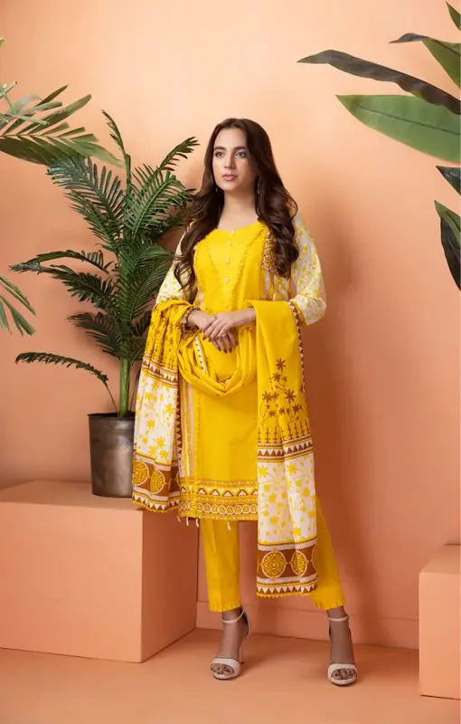 2023 Ssumaira Collection Summer Dresses Binsaeed 3 Piece Lawn Solid ...
