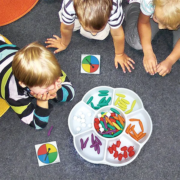 40cm Stackable Circle Sorting Tray - Educational Fun