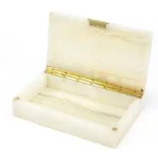 Green Onyx Rectangular Cigarette & Cigar Box - Customizable