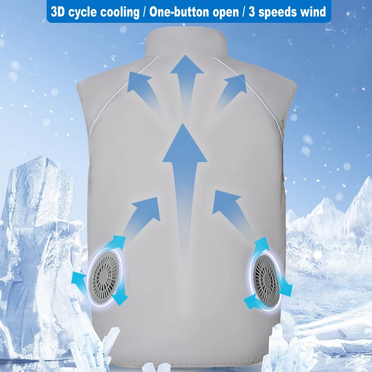 Factory Custom Smart Air Conditioning Clothing Fan Cooling Vest and ...