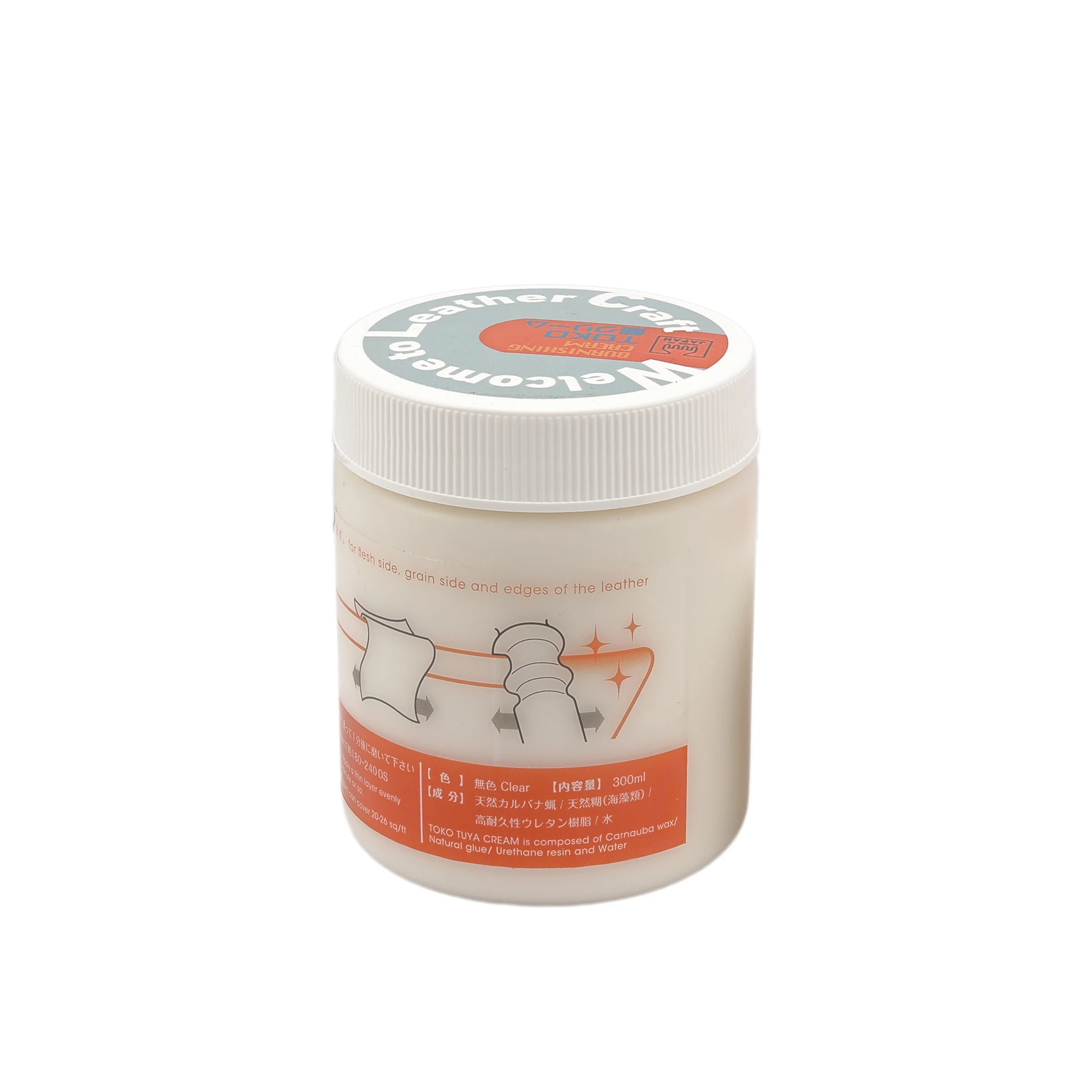 MADE IN JAPAN Toko Burnishing Cream Clear 300ml for leather surface ...