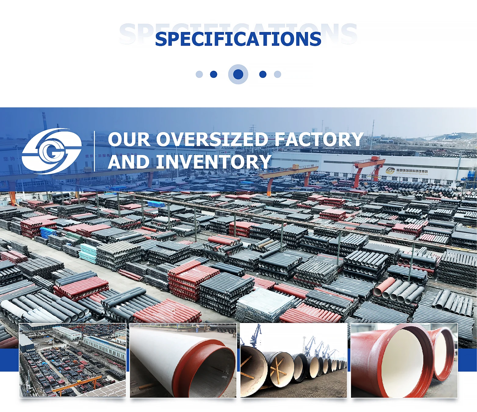 Dn600 Dn1200 K9 Water Pressure Ductile Iron Pipes - Buy Class K12 K9 K8 ...