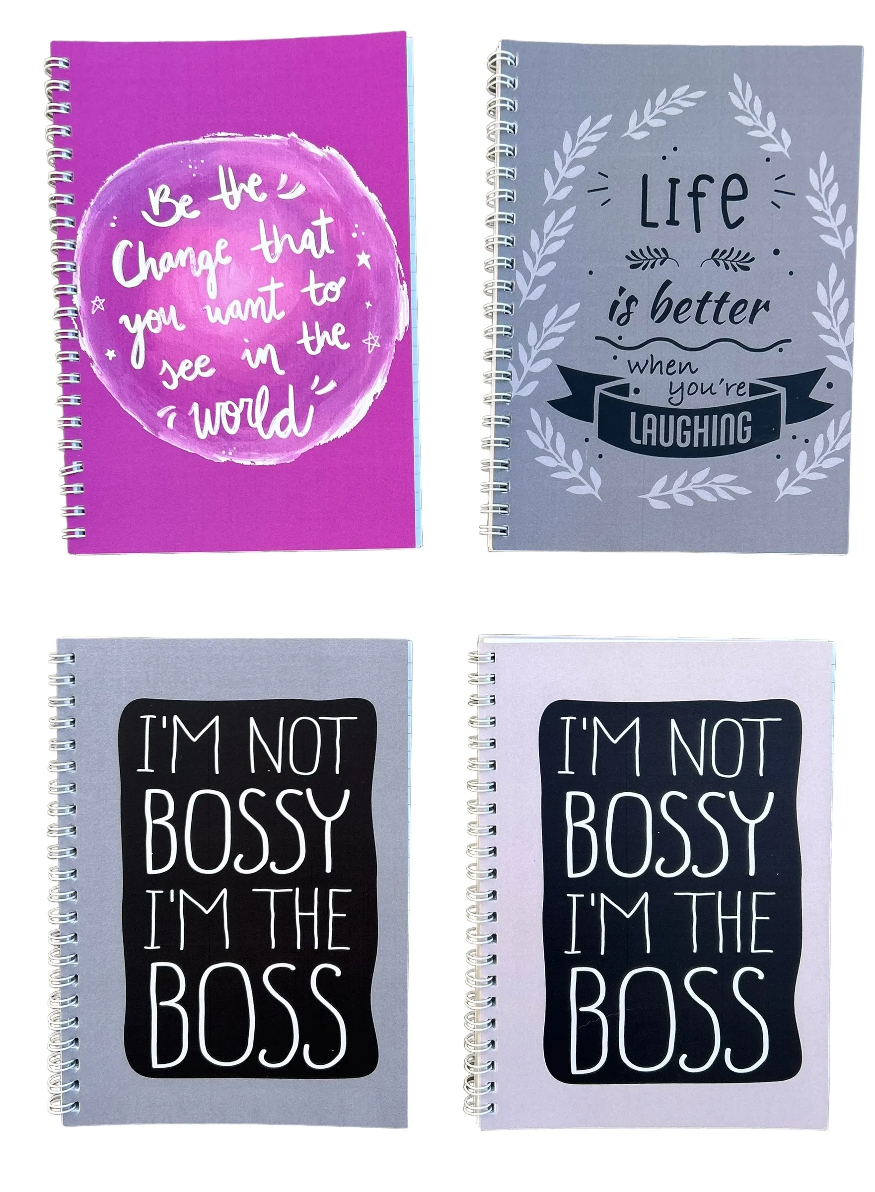 Notebook A5 Motivational Inspirational Comic Quotes Smile Yalla Design ...