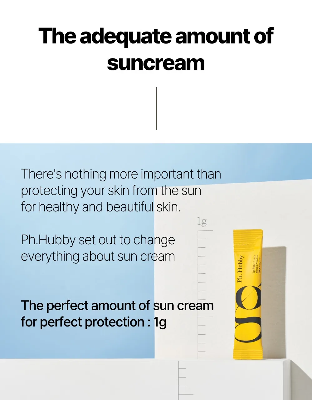 PH.HUBBY 1g Sun Cream - Intensive Protection SPF50+ PA++++