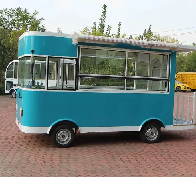 Clean Affordable Customized Food Trucks Mobile Food Trailer Vintage ...