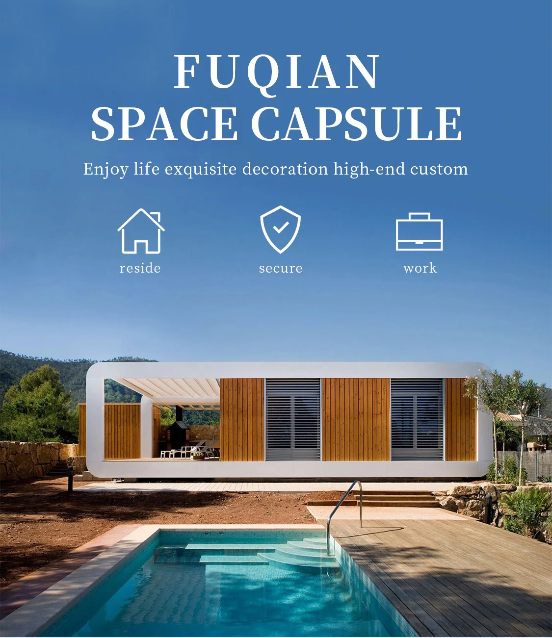 FUQIAN Factory Low Cost + Prefabricated + Outdoor + Modular House ...
