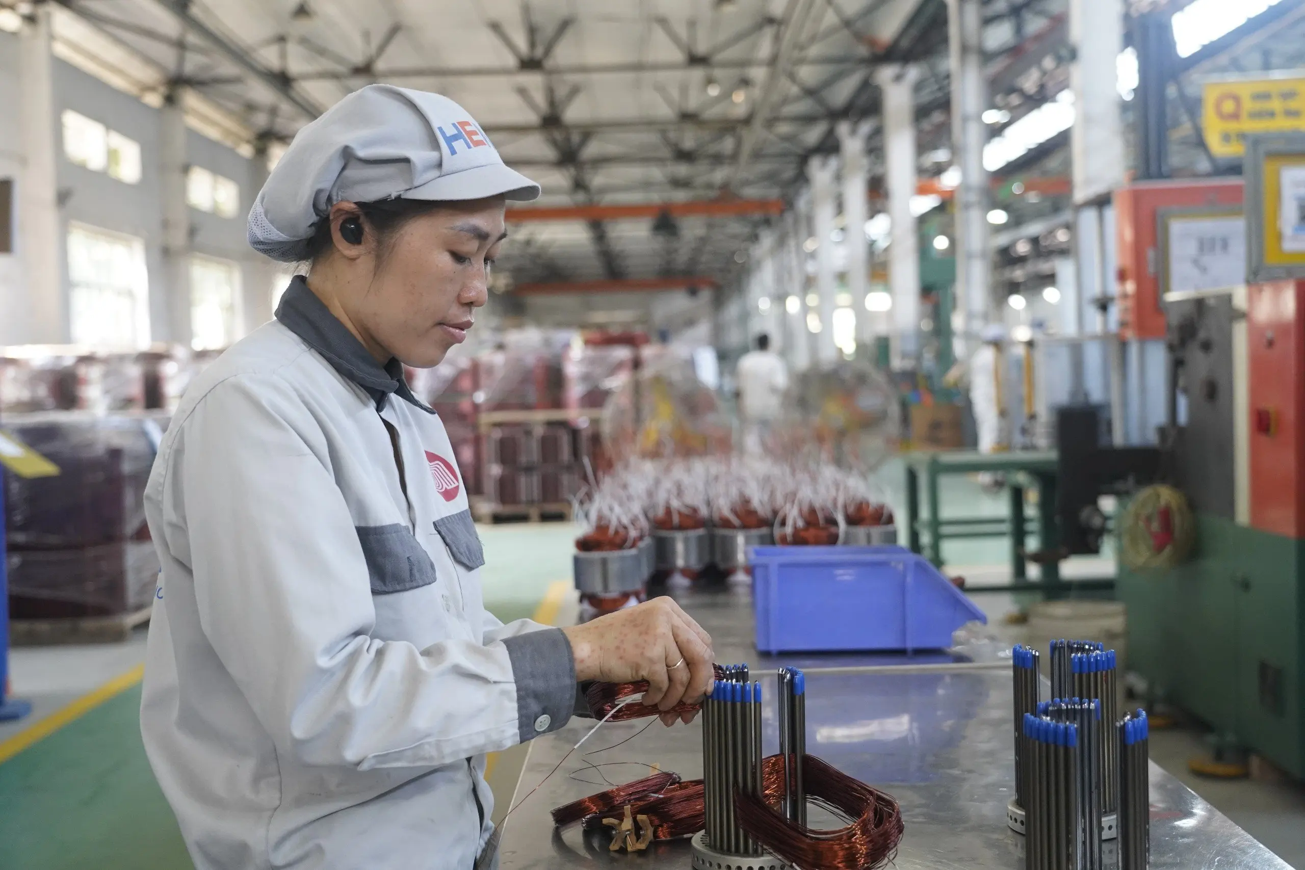 Cast Iron Copper Ac Electric Induction Motor Three Phase Ac Motor Heat ...