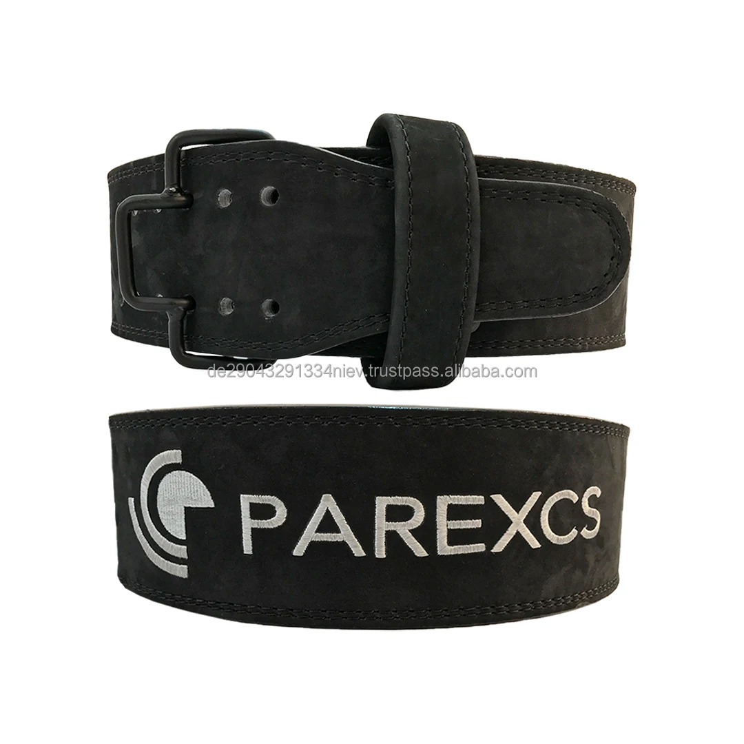 Quick Release Lock Suede Leather Powerlifting Belt Gym Workout Fitness ...