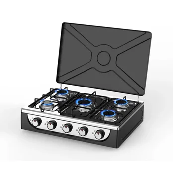 Original Customized 5 Burner Gas Stove Hob Cooktops Smokeless Solar ...