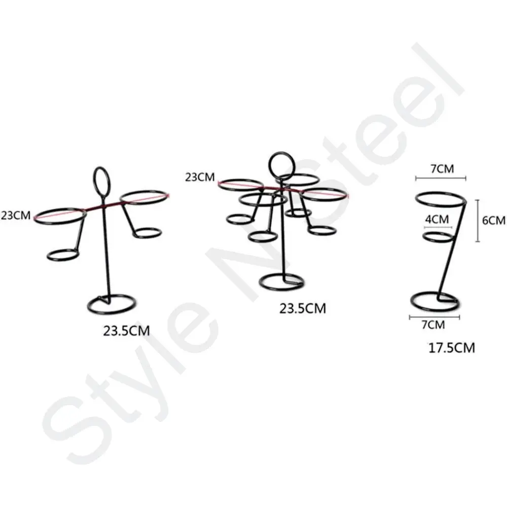 Ice Wire Ice Cream Cone Stand Stainless Steel Metal Cone Rack Wire ...