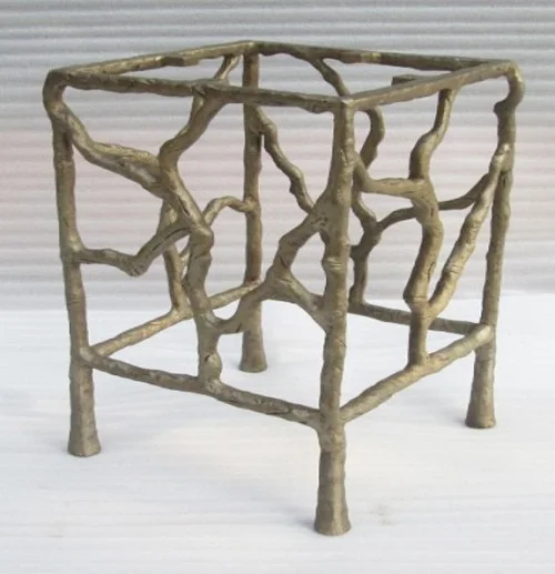 Modern Sturdy Metal Squared Frame Bar Stool With Soft Seat And Footrest ...