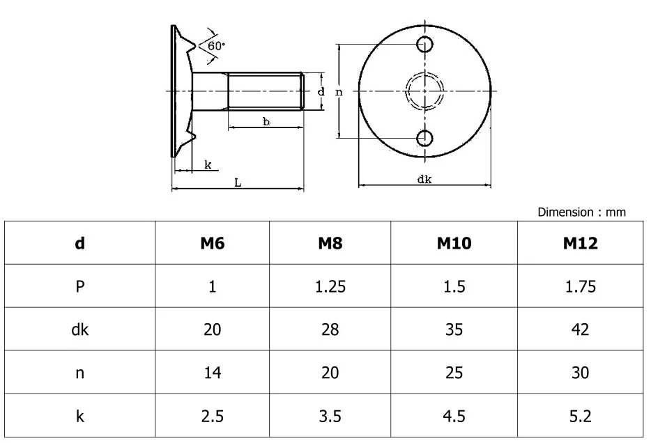 M6 M8 M10 Stainless Steel 304 DIN 15237 Plate Screws Belting Bolts Elevator Bolts| Alibaba.com