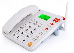 4g Lte/volte Fixed Wireless Desktop Phone For Elders With 3 Hotline ...