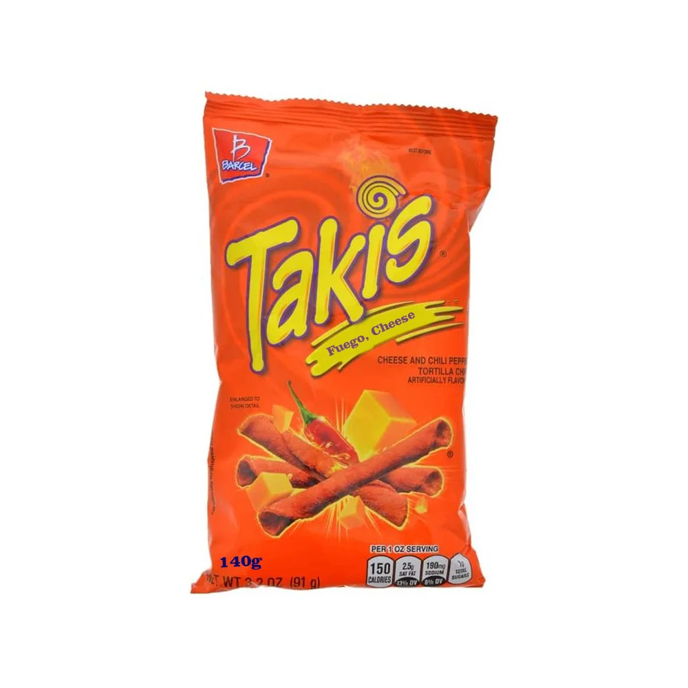 Takis Fuego Cheese 140g - Spicy Chili Heat Meets Creamy Cheese Delight ...
