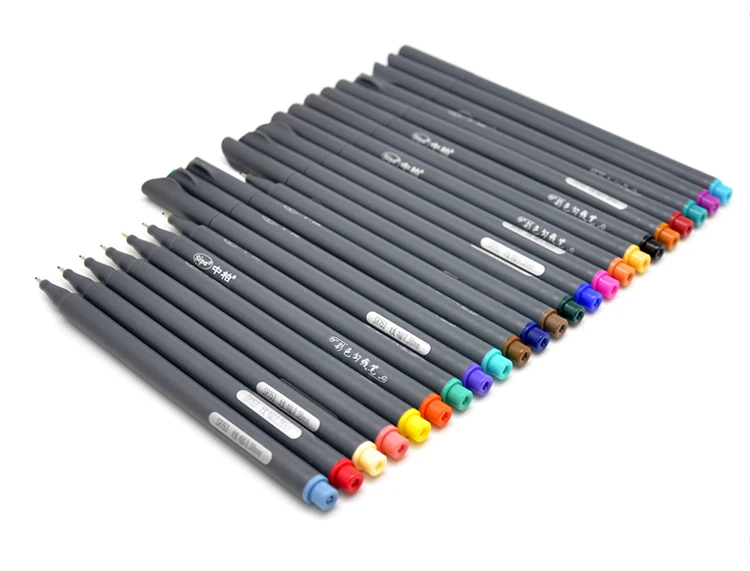 SIPA SR153 Color Hook Line Fine Liner Pen - 10/24 Colors