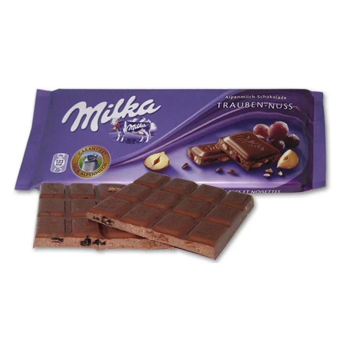 Milka Alpine Milk 24 X 100g Bar / Melting Milka Alpine Milk Bar ...