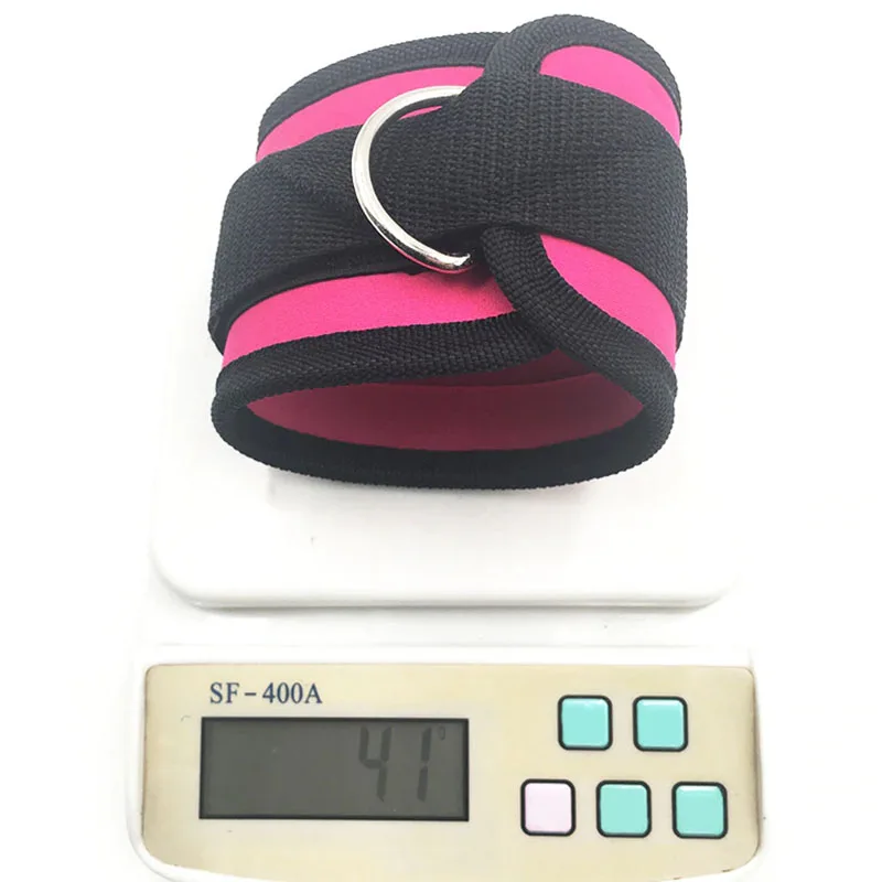 Adjustable D-ring Ankle Strap Buckle Body Building Resistance Band Gym ...