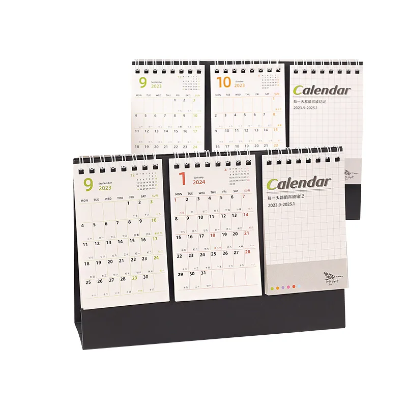 Calendar 2024 Monthly Wall Calendars Custom Desk Calendar Notepad Day ...